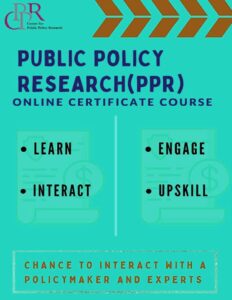 Certificate Courses - Centre for Public Policy Research (CPPR)