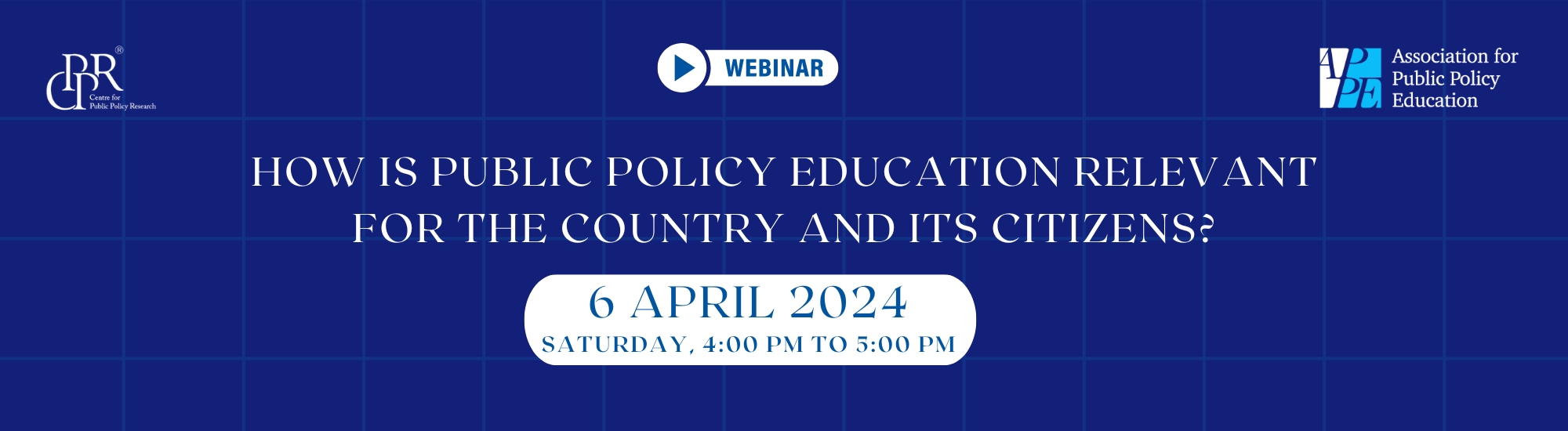 Role of Public Policy in India - Centre for Public Policy Research (CPPR)