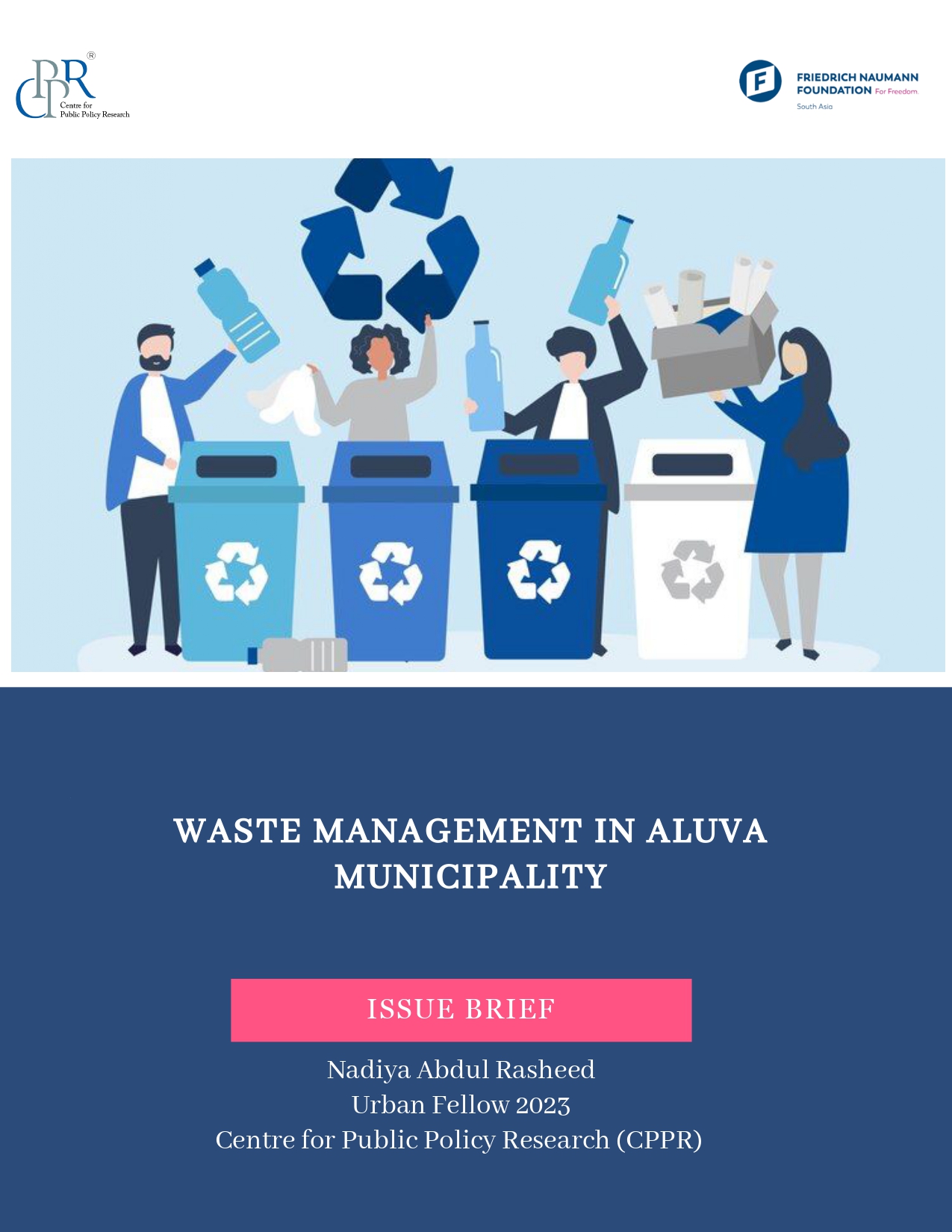 WASTE MANAGEMENT IN ALUVA MUNICIPALITY - Centre for Public Policy ...